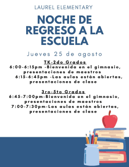 Folleto De La Noche De Regreso A La Escuela Healthcare Education
