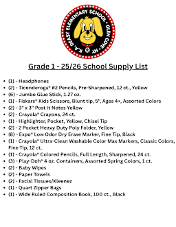 grade 1 list
