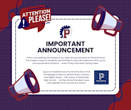 important school announcements