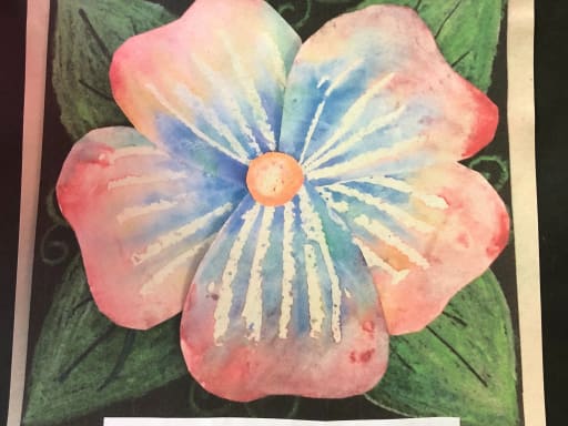 Georgia O Keeffe Inspired Chalk Flower Art Lesson | Best Flower Site