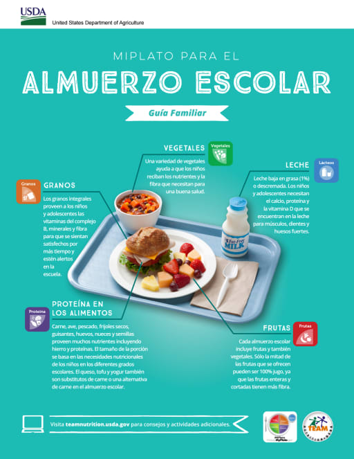 Menú De Almuerzo Escolar Clipart