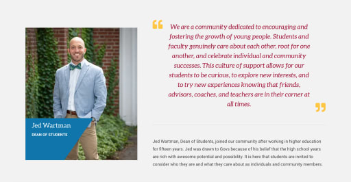 testimonial examples for students