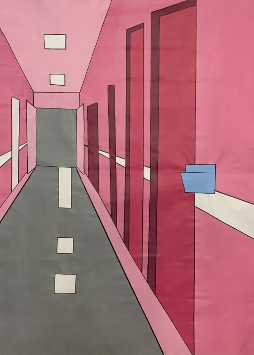 How To Draw One Point Perspective Corridor Of Hospital