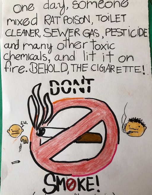 anti smoking posters ks2