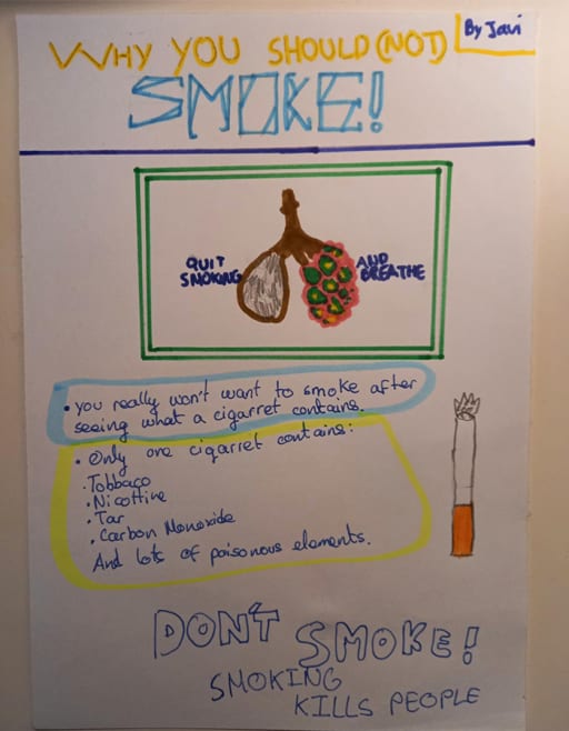anti smoking posters ks2