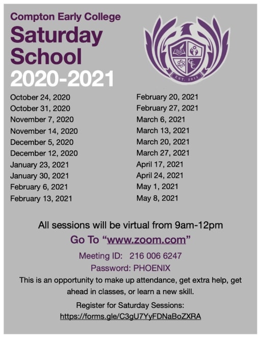 compton high school calendar