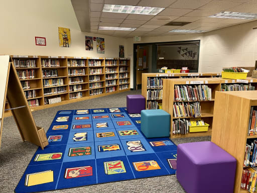 elementary school library sections