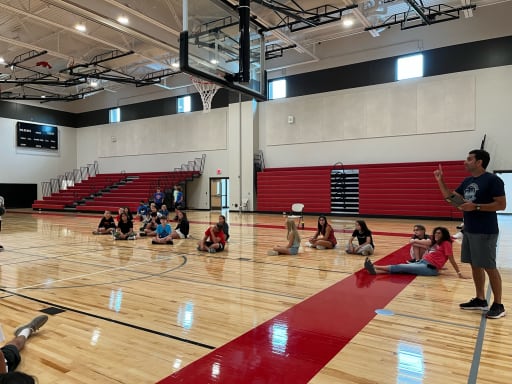 Middle School Gym Set Up