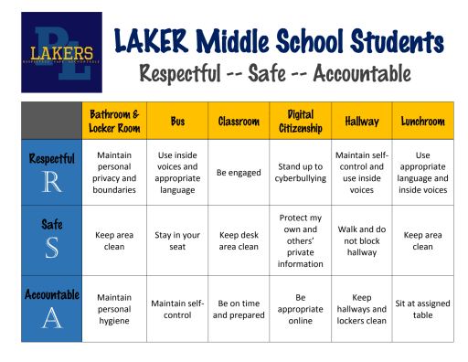 typical middle school behavior