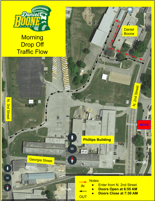 Boone High School Campus Map