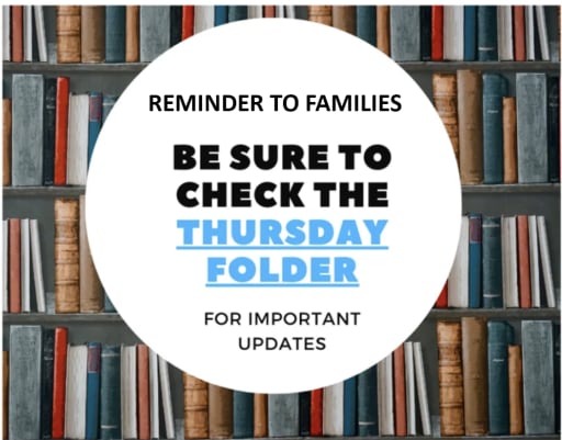 Thursday Folder - Parkway Elementary School