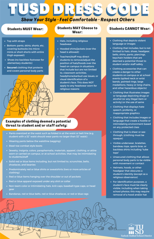 high school dress code examples