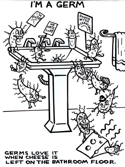 coloring pages for handwashing