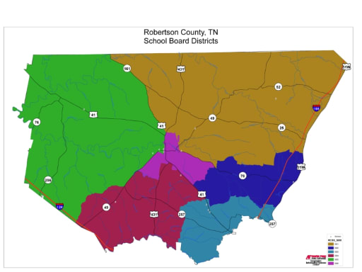 Tennessee School District Map