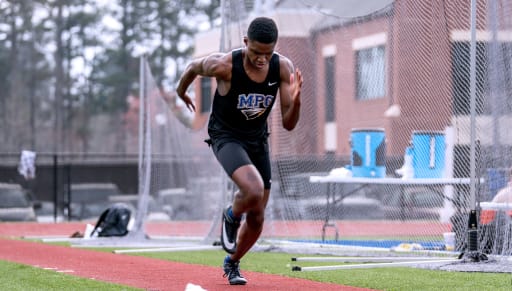 black boy running track