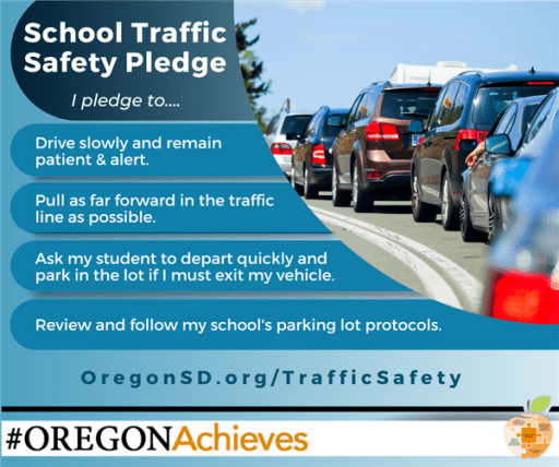 school parking leaflet