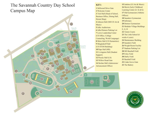 South University Savannah Campus Map