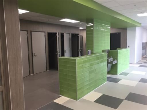 elementary school bathroom layout