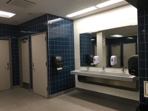high school bathroom