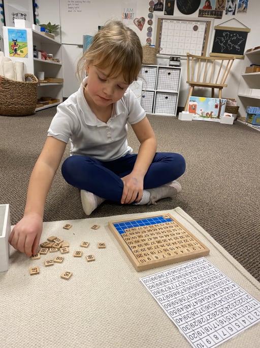 montessori math lessons sequence