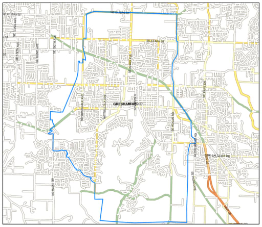 Gresham Neighborhood Map
