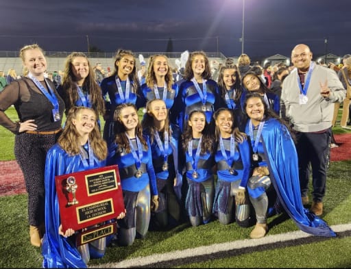 color guard marching