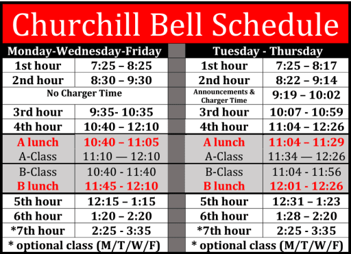 School Time Schedule