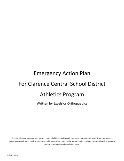 emergency action plan pe