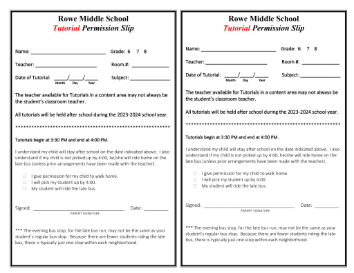 middle school tutorial