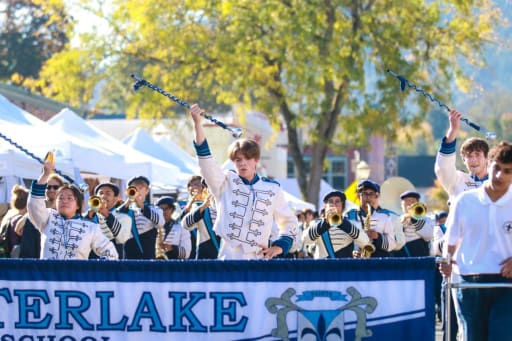 Marching band parade