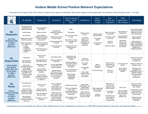 school matrix