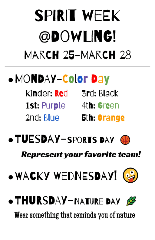 spirit weeks