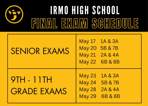 finals testing schedule