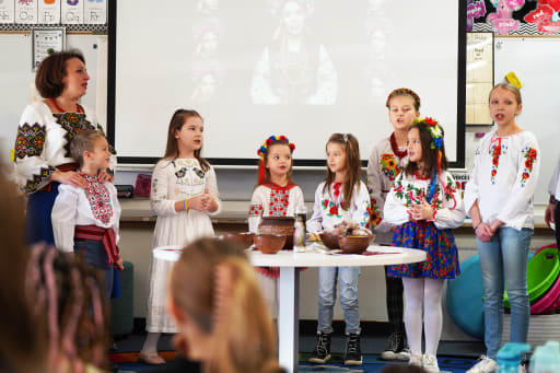 diverse elementary students