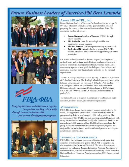 Fbla Activities