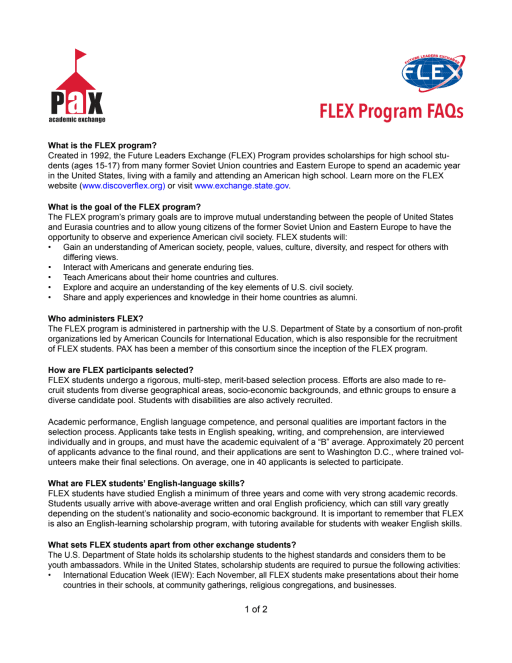 High School Student Exchange Programs