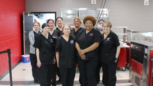 high school cafeteria worker