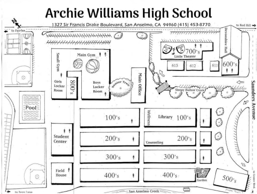 Allen High School Campus Map Tourist Map Of English