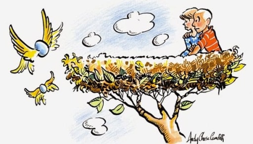 empty nester cartoon