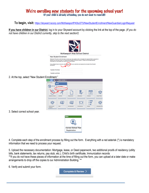 kindergarten paperwork