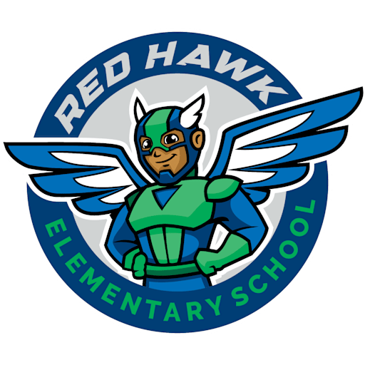 red hawk school logo