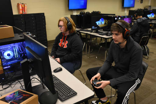 high tech computer lab