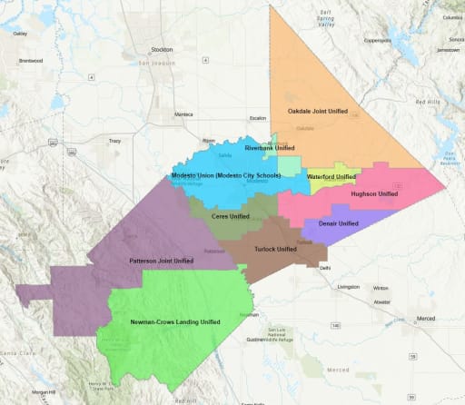 California School Districts Map Printable Maps