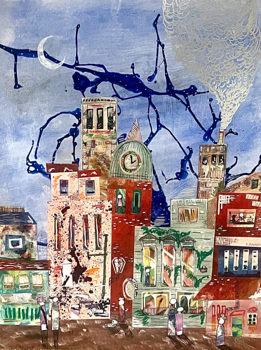 how to draw and paint buildings