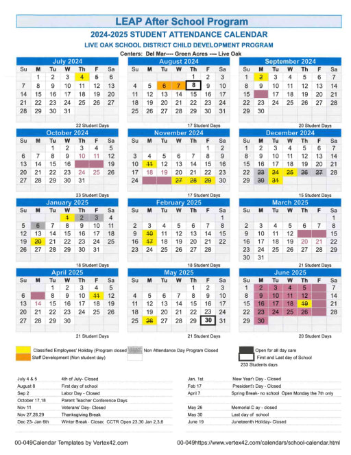 2021 Attendance Calendar Printable Pdf Template Calendar