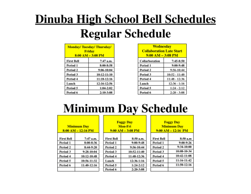 calendar dhsb