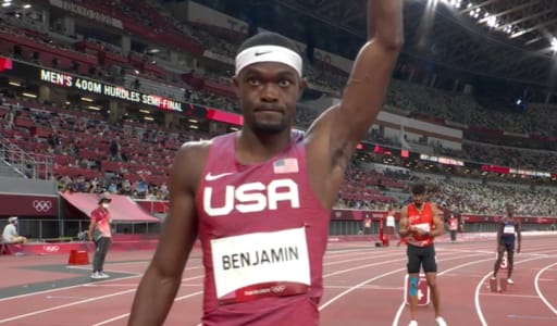olympic hurdler benjamin