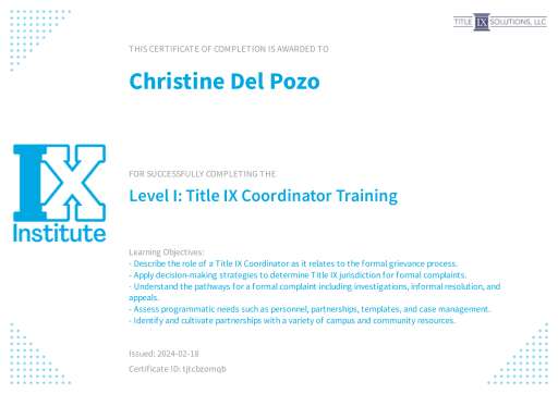 title ix official document