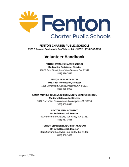 volunteer charter document