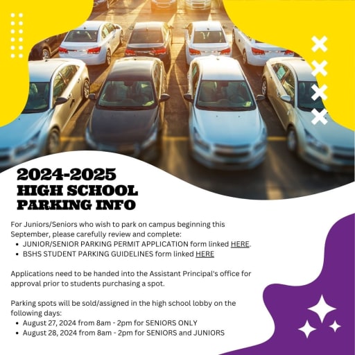 school parking leaflet
